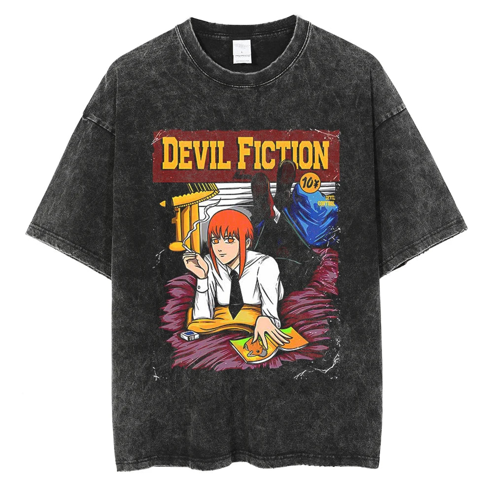 Chainsaw Man Makima Devil Manipulator Vintage T-Shirt Chainsaw Man Makima Devil Manipulator Vintage T-Shirt