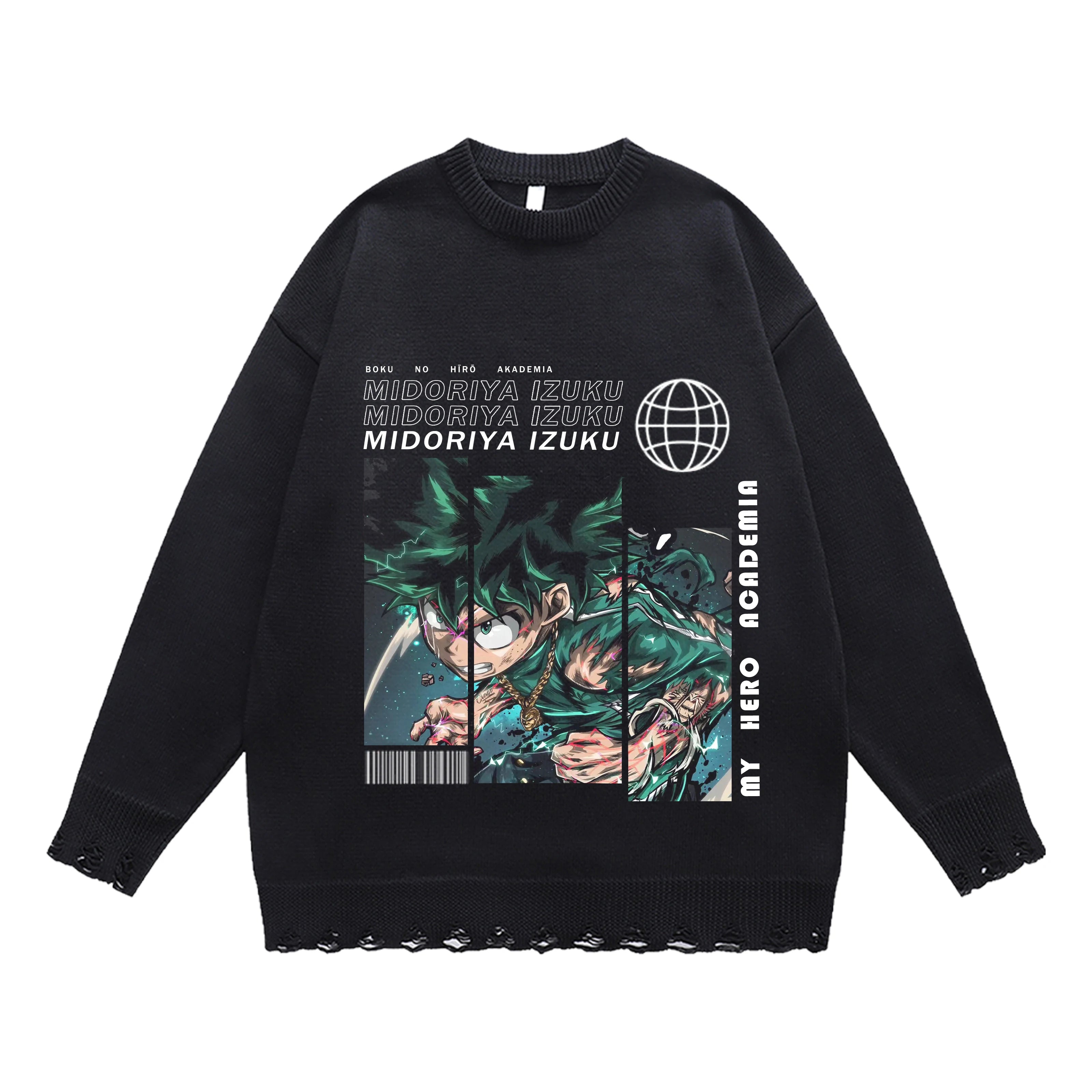 My Hero Academia Deku's Journey Handknitted Sweater