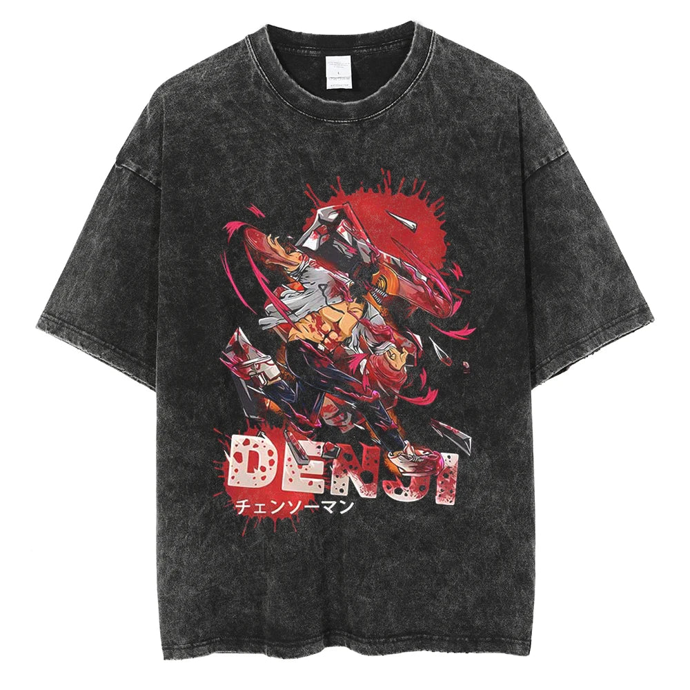 Chainsaw Man Denji Chainsaw Fiend Vintage T-Shirt