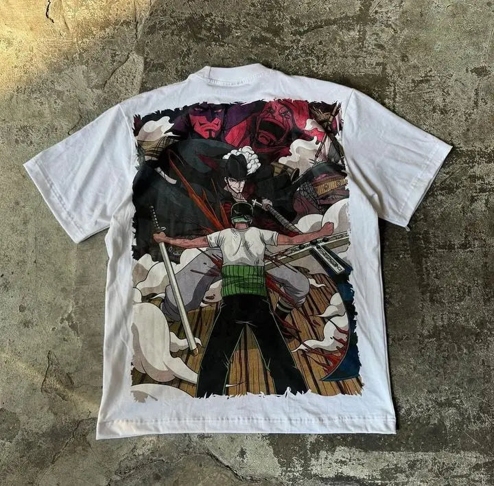 One Piece Zoro Santoryu Swordmaster Graphic T-Shirt