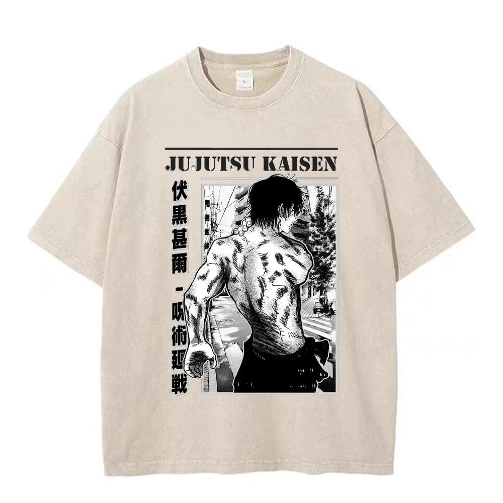 Jujutsu Kaisen Toji Cursed Spirit Killer Oversized Vintage T-Shirt