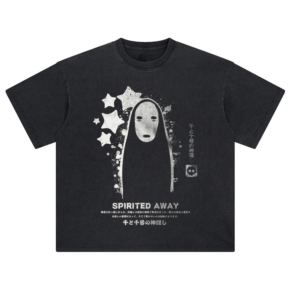 Spirited Away No Face Oversized Vintage Shirt